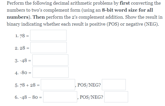 Solved Perform the following decimal arithmetic problems by | Chegg.com