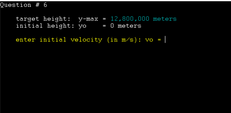 Solved Question # 6 target height: y-max initial height: yo | Chegg.com