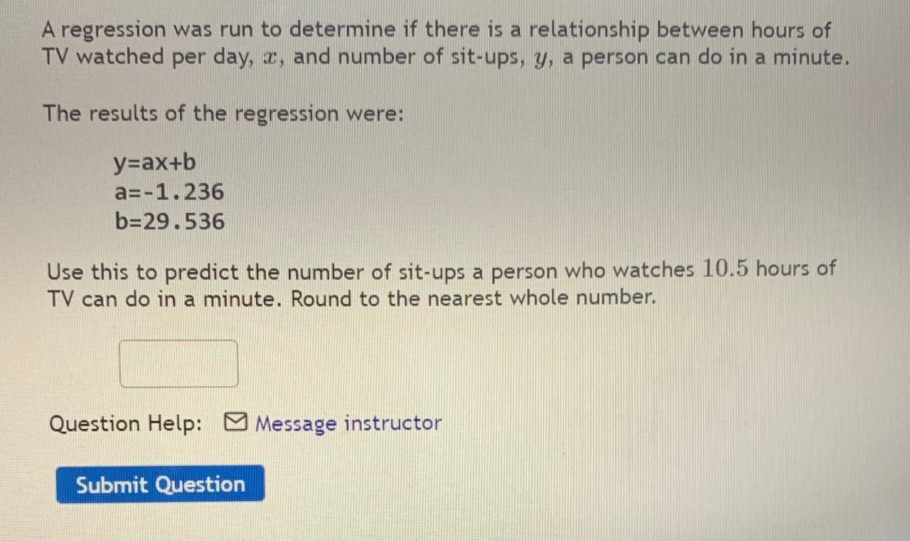 Solved A regression was run to determine if there is a | Chegg.com