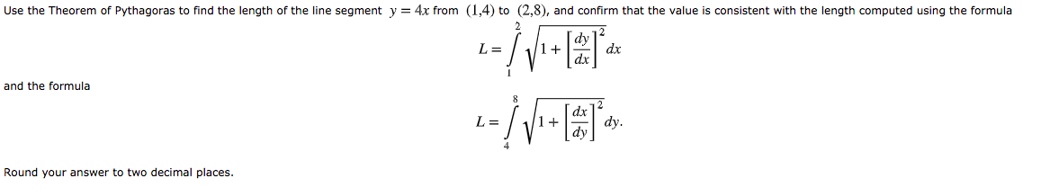 Solved Use the Theorem of Pythagoras to find the length of | Chegg.com