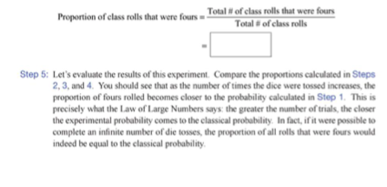 P Chapter 4 Project Law of Large Numbers Directions: | Chegg.com