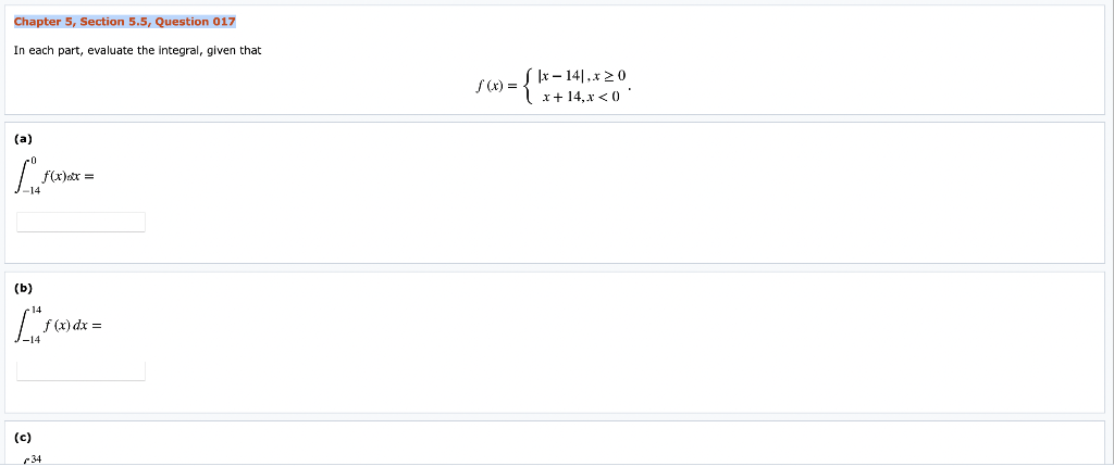 Solved Chapter 5, Section 5.5, Question 017 In each part, | Chegg.com