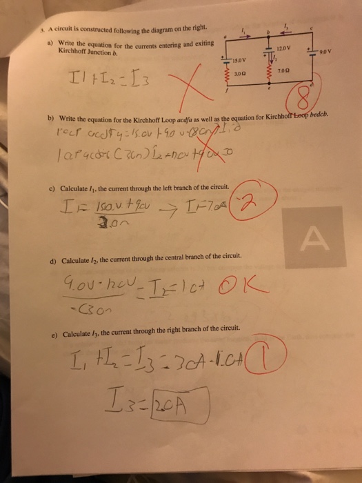 Solved A circuit is constructed f following the diagram on | Chegg.com