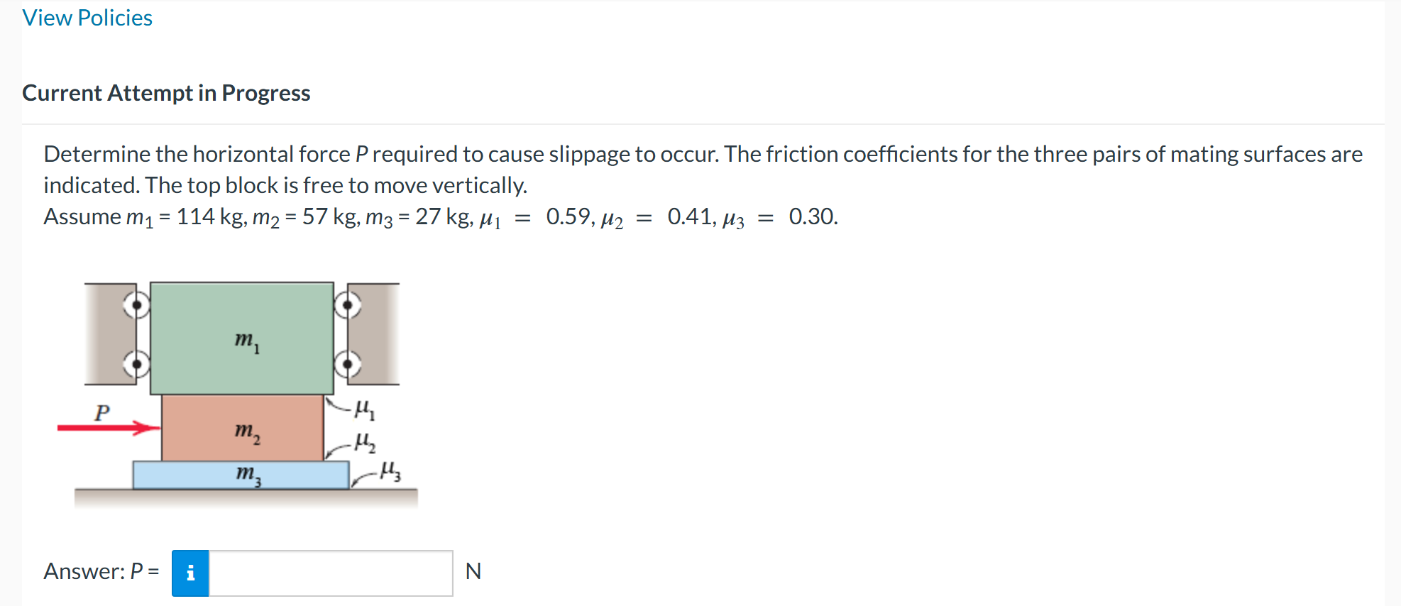 Solved Current Attempt in ﻿ProgressDetermine the horizontal | Chegg.com