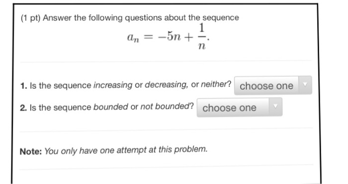 Solved Answer The Following Questions About The Sequence 