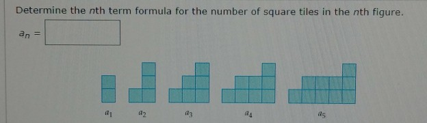 Solved Determine the nth term formula for the number of | Chegg.com