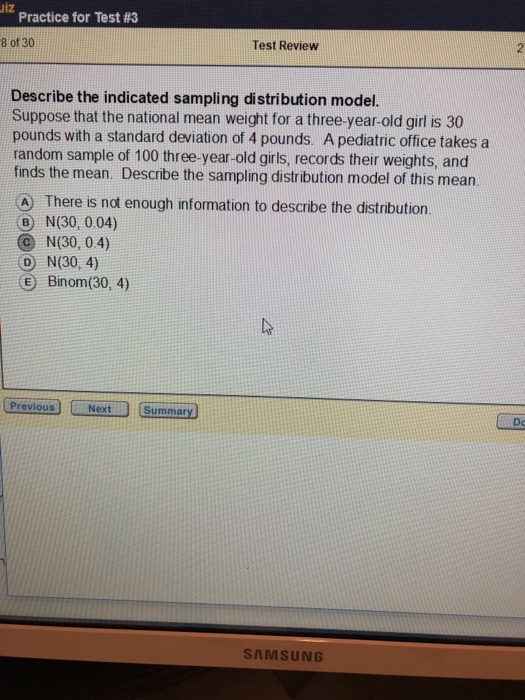 Solved iz Practice for Test #3 8 of 30 Test Review 2 | Chegg.com