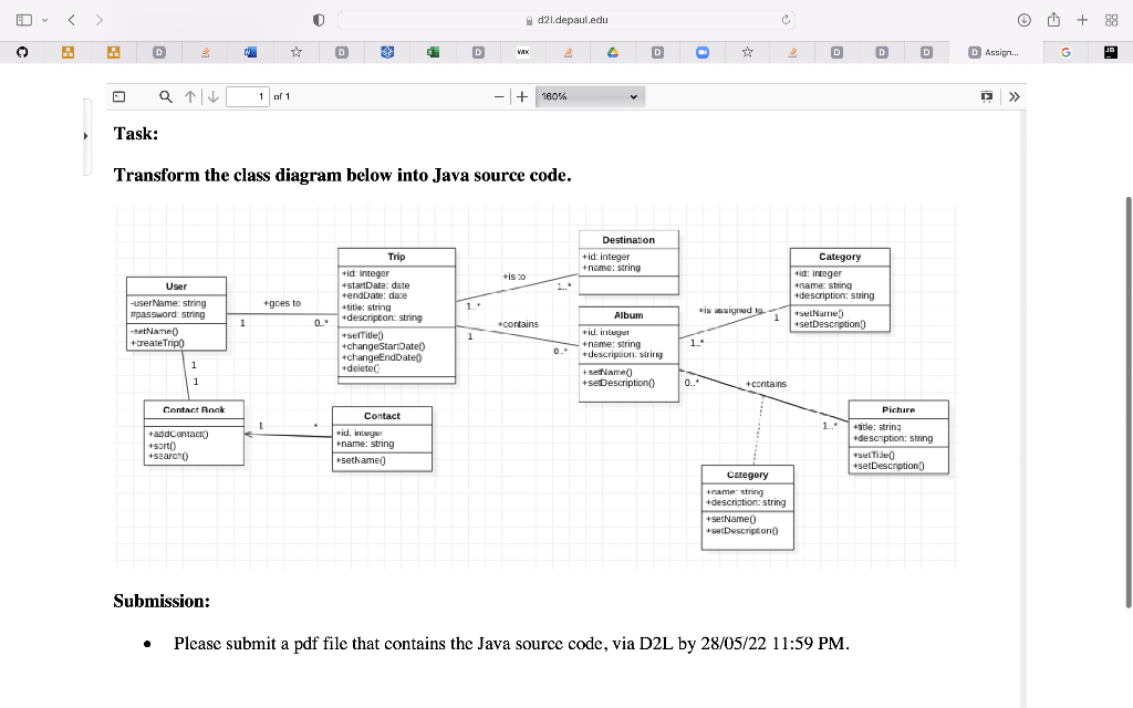 EL O A > d2l.depaul.edu D 2 D WWX Q↑↓ 1 of 1 -|+ | Chegg.com