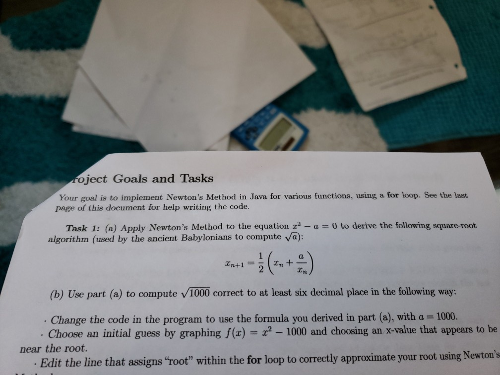 Solved Using newton's method calculate to the first 3 | Chegg.com