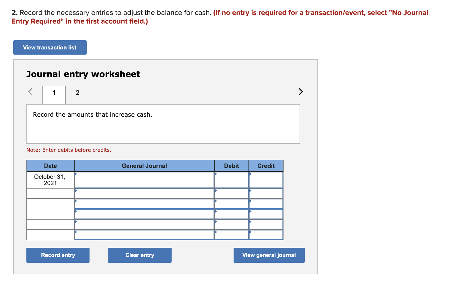 Solved Exercise 4-11A Calculate the balance of cash using a | Chegg.com