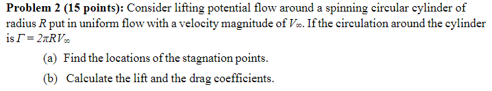 Solved Problem 2 (15 points): Consider lifting potential | Chegg.com