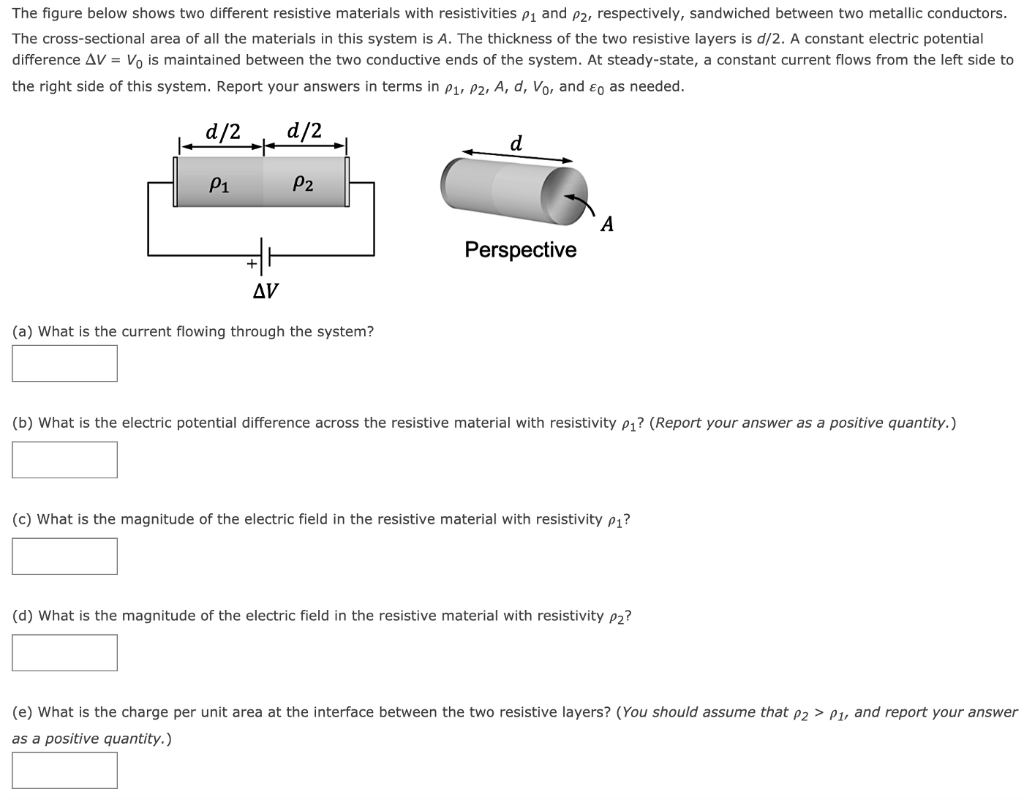 Solved The figure below shows two different resistive | Chegg.com