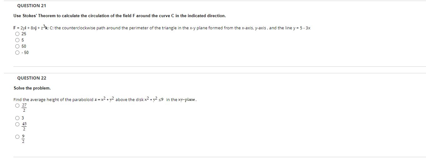 Solved Use Stokes' Theorem to calculate the circulation of | Chegg.com