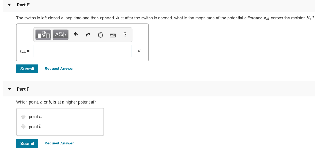 Solved Part A Constants Just after the switch is closed, | Chegg.com
