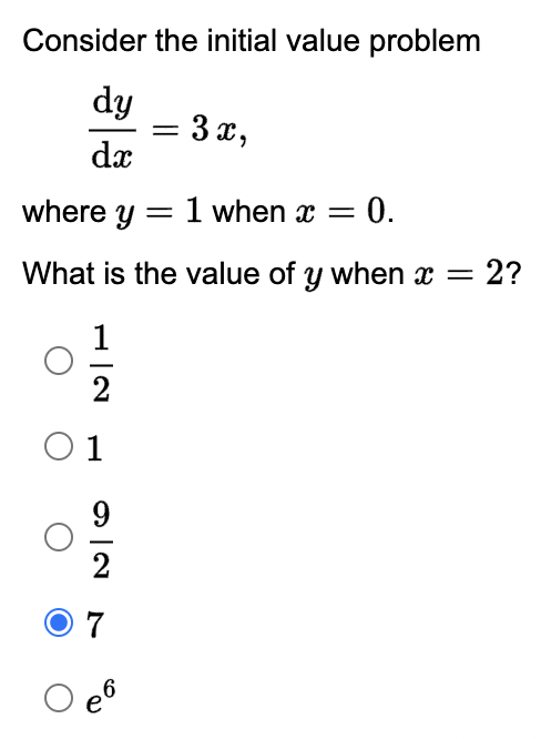 Solved Consider the initial value problem dxdy=3x, where | Chegg.com