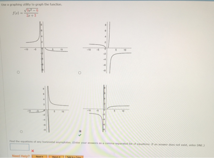 Solved Use a graphing utility to graph the function. 9r26 | Chegg.com
