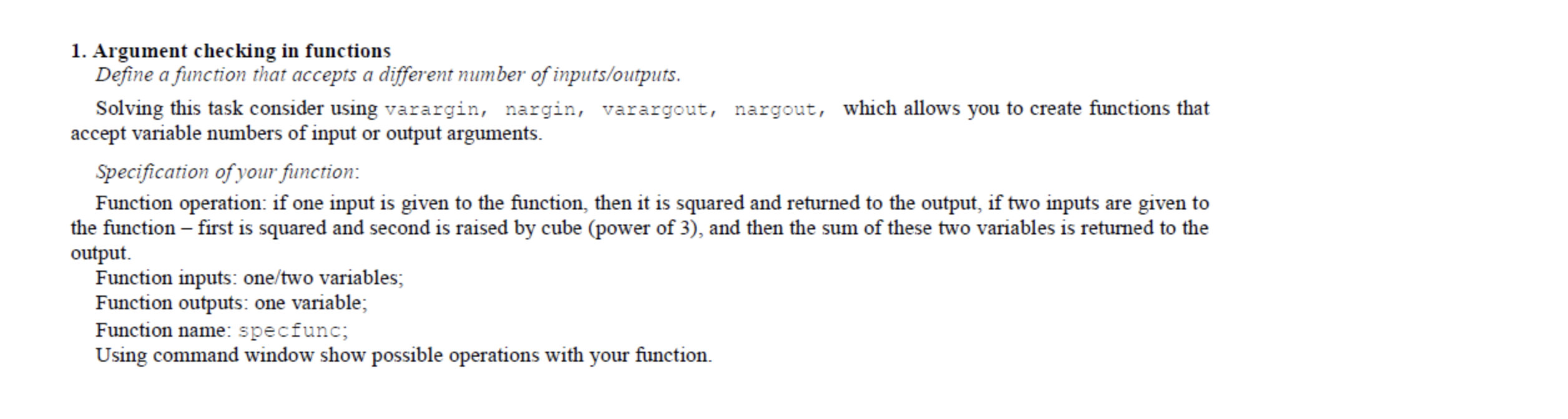 1 Creating Matlab Functions Create A Matlab Function