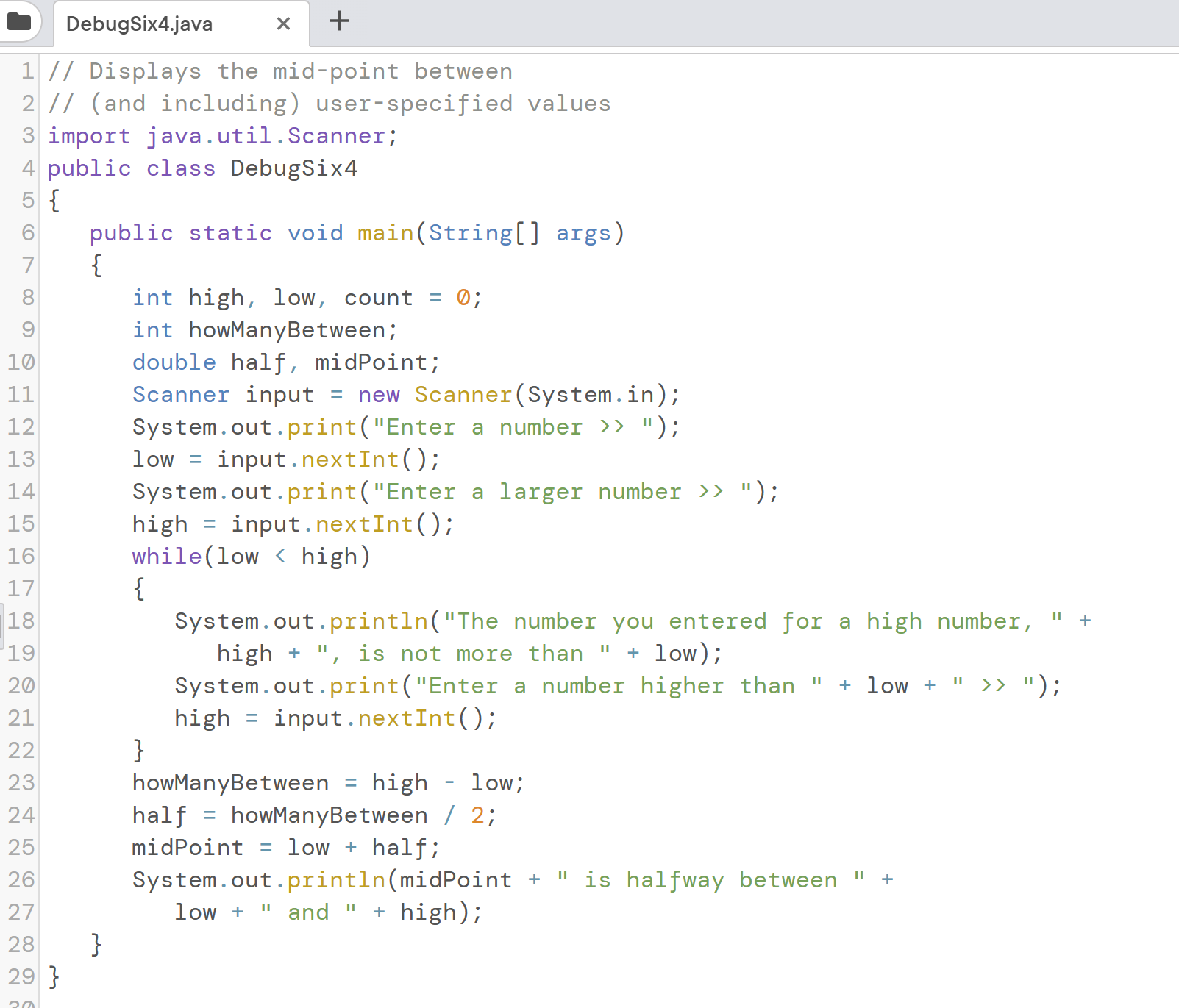 Solved I have figured out a few of the bugs in this java | Chegg.com