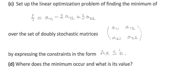 Solved 5. (a) State the Birkhoff von-Neumann theorem related | Chegg.com