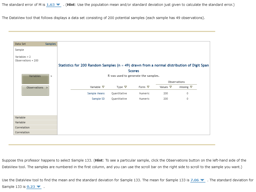 Solved On each trial of a digit span memory task, the | Chegg.com