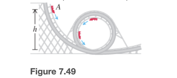 Solved Riding a loop-the-loop. A car in an amusement park | Chegg.com