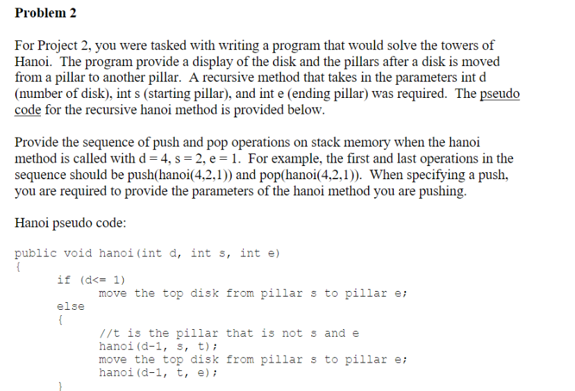 Solved Problem 2 For Project 2 You Were Tasked With Writing 