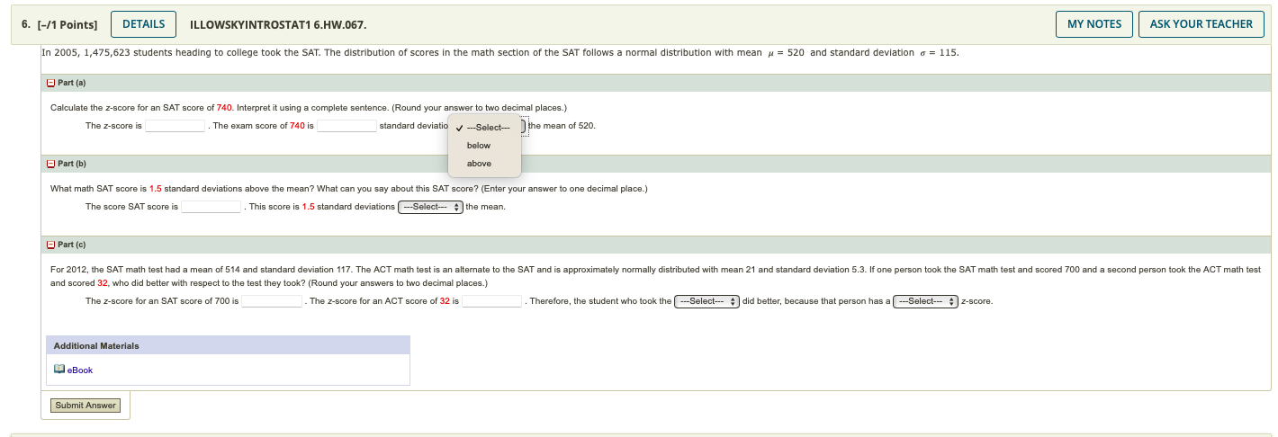 Solved 6. [-/1 Points) DETAILS ILLOWSKYINTROSTAT1 6.HW.067. | Chegg.com Solved 6. [-/1 Points) DETAILS ILLOWSKYINTROSTAT1 6.HW.067. | Chegg.com