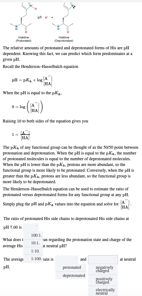 Solved Histidine (His) is an example of a basic amino acid, | Chegg.com