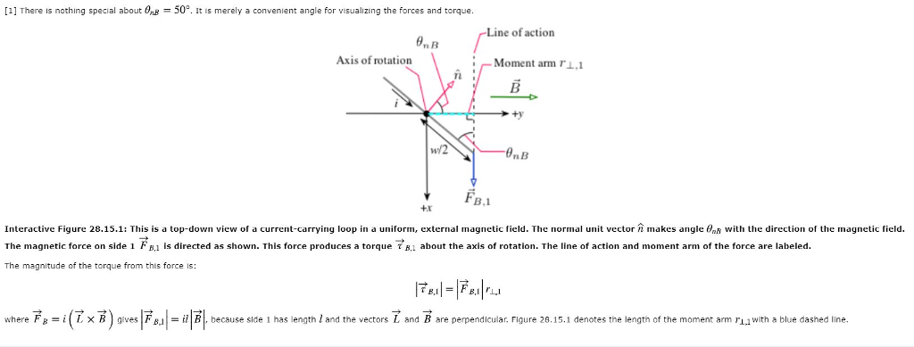Interactive Exercises 28.15: Magnetic Torque on | Chegg.com
