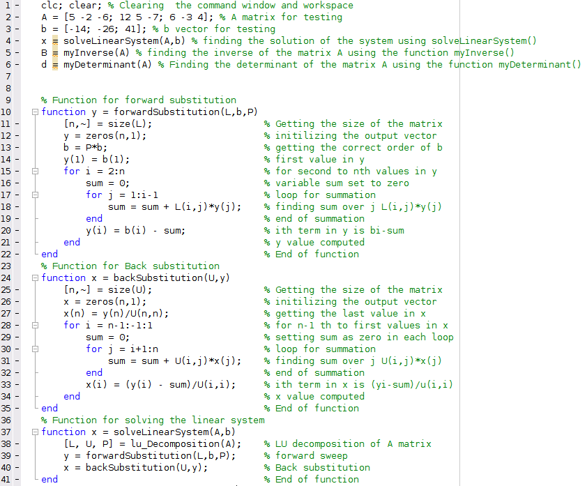 clc; clear; % Clearing the command window and | Chegg.com