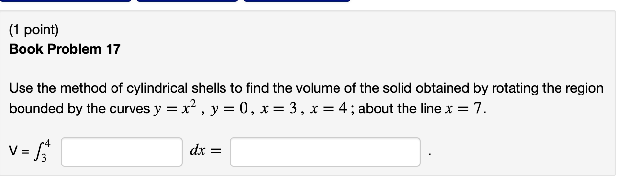 Solved (1 point) Book Problem 17 Use the method of | Chegg.com