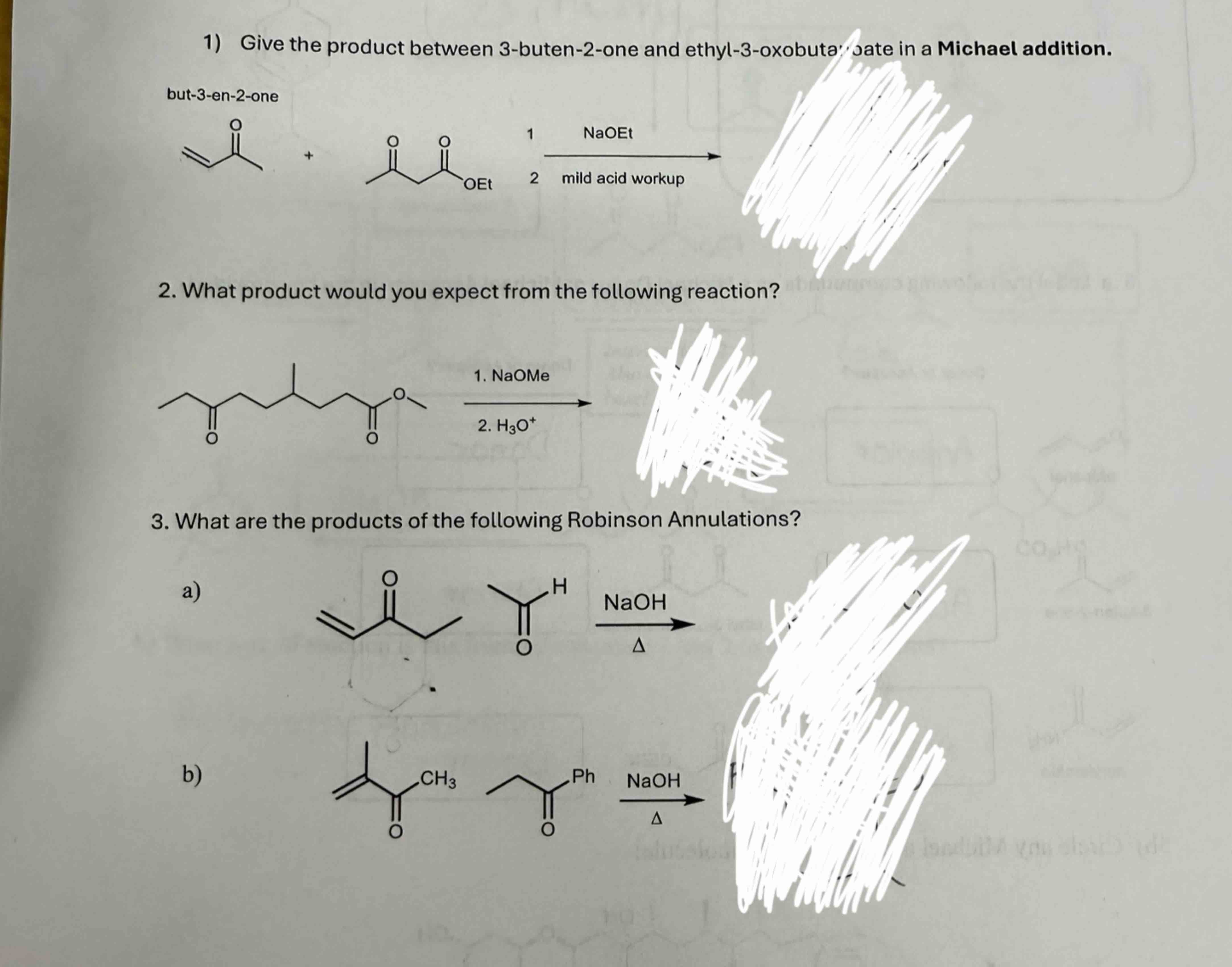 Solved 1) ﻿Give the product between 3-buten-2-one and | Chegg.com