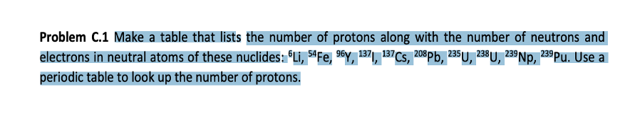Solved Problem C.1 Make a table that lists the number of | Chegg.com