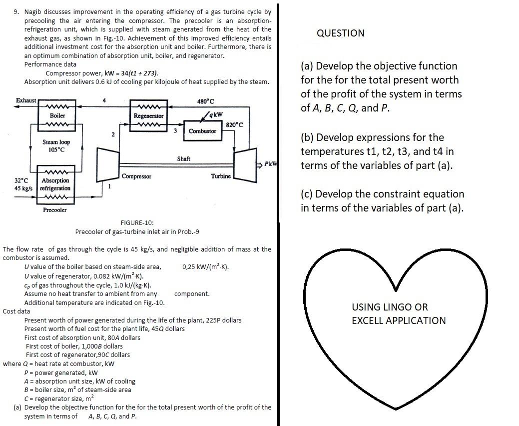Solved 9. Nagib discusses improvement in the operating | Chegg.com
