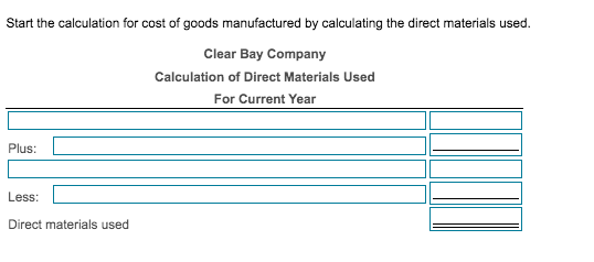 Solved Compute the Cost of Goods Manufactured and Cost of | Chegg.com