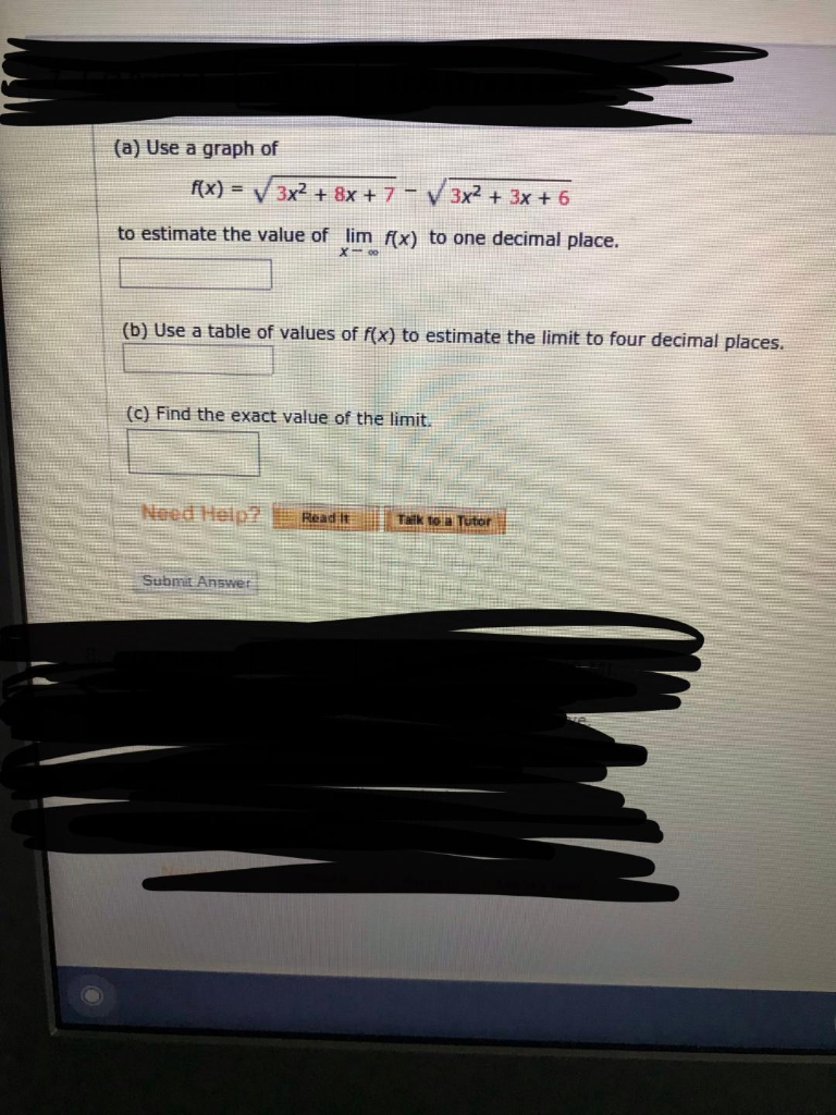 Solved (a) Use a graph of f(x) = 3x2 + 8x + 7 − | Chegg.com