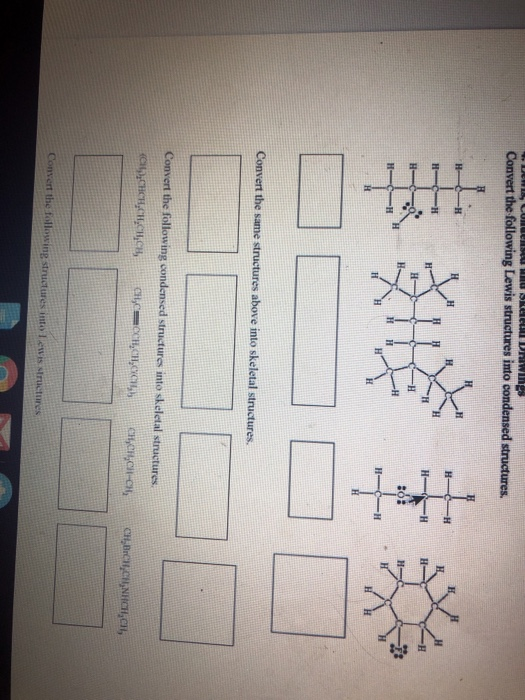 Solved Convert the following structures into Lewis | Chegg.com
