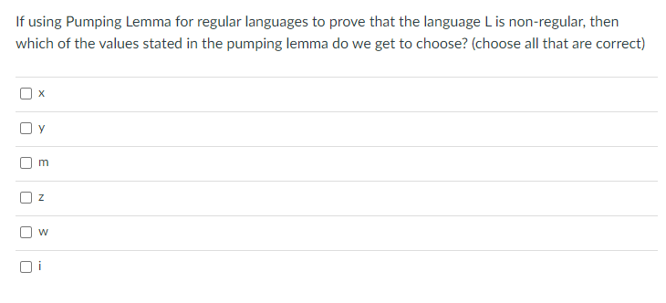 Solved If using Pumping Lemma for regular languages to prove | Chegg.com