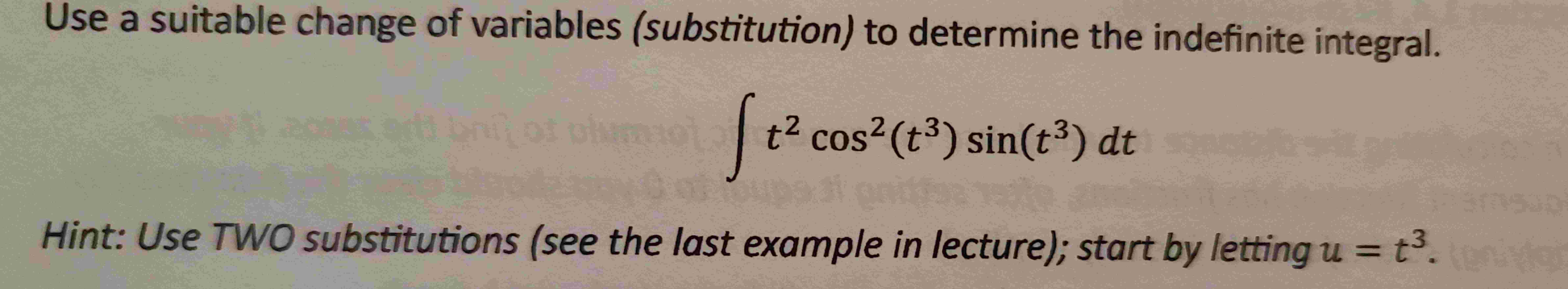 Solved Use a suitable change of variables (substitution) ﻿to | Chegg.com