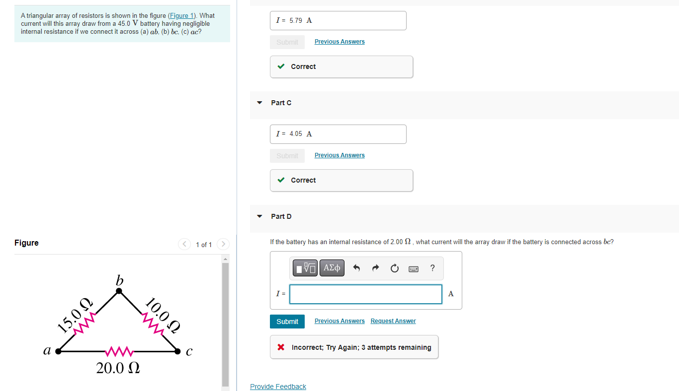 Solved A triangular array of resistors is shown in the | Chegg.com