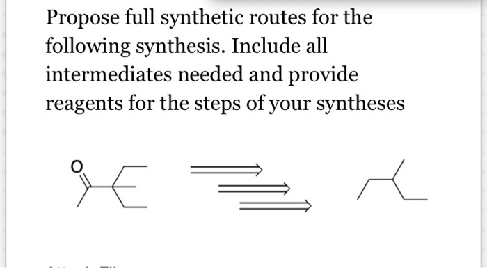 Solved Propose full synthetic routes for the following | Chegg.com