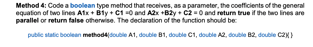 Solved Method 4 Code A Boolean Type Method That Receives 9099