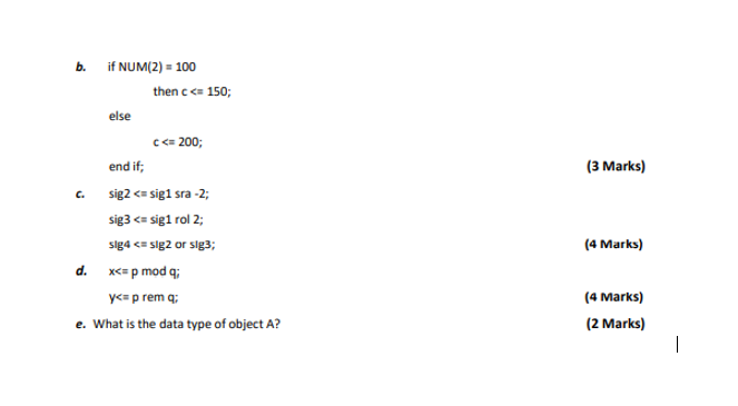 Solved Parta Q1 Consider The Below Object Declarations