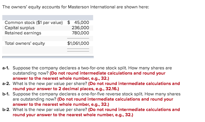 Solved The owners' equity accounts for Masterson | Chegg.com