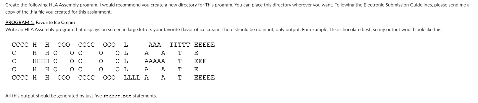 Solved copy of the .hla file you created for this | Chegg.com