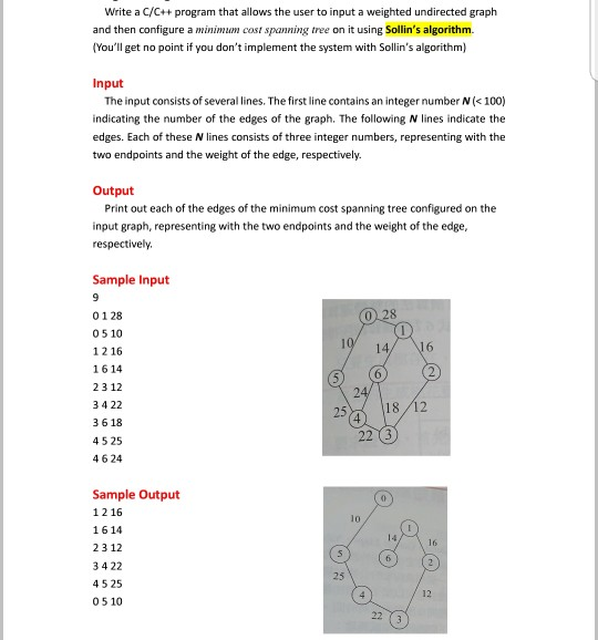 Solved Write a C/C++ program that allows the user to input a | Chegg.com