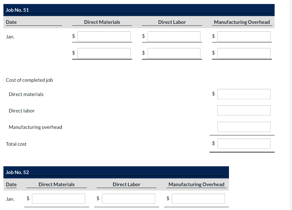 Solved Lott Company uses a job order cost system and applies | Chegg.com