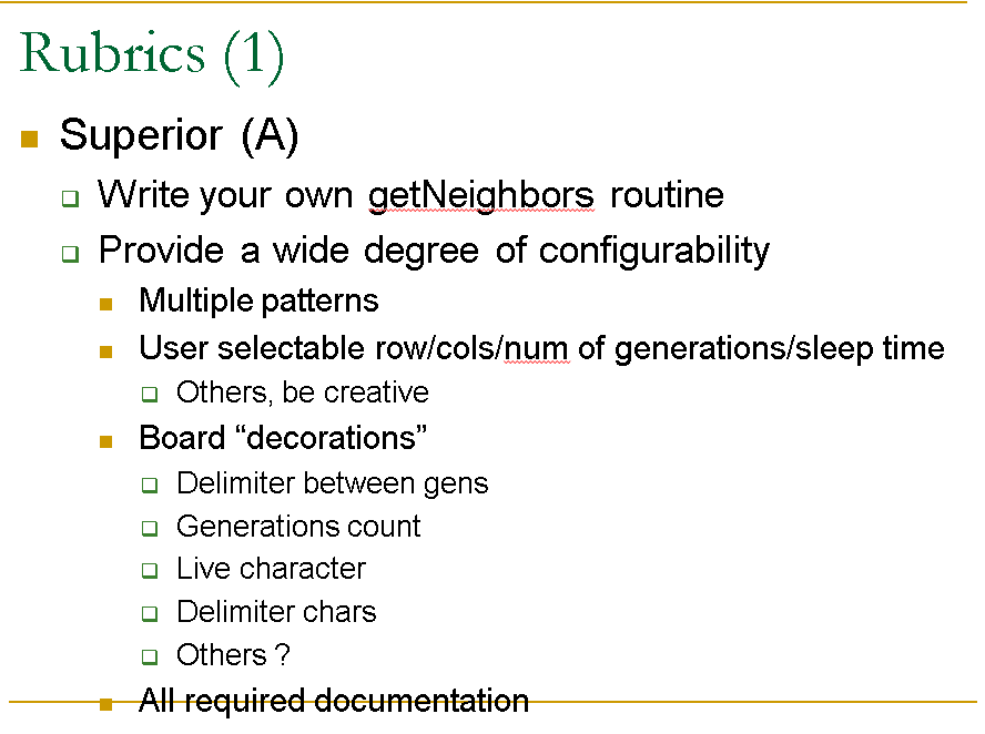 Java Programming: Game of Life Create a program that | Chegg.com