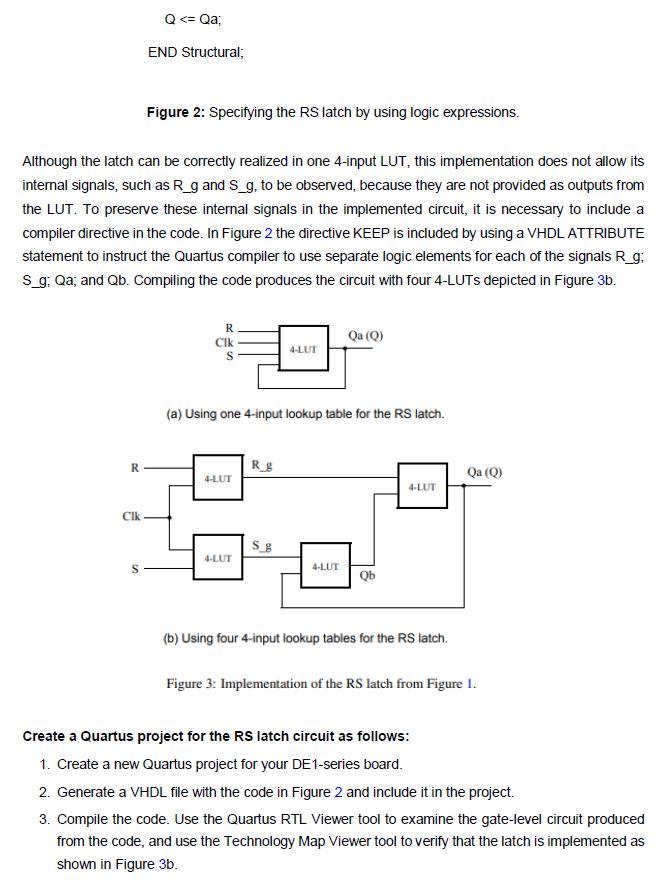 Part 1 Intel FPGAs include flip-flops that are | Chegg.com