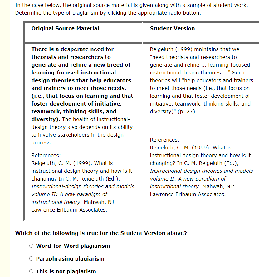 Solved In the case below, the original source material is | Chegg.com